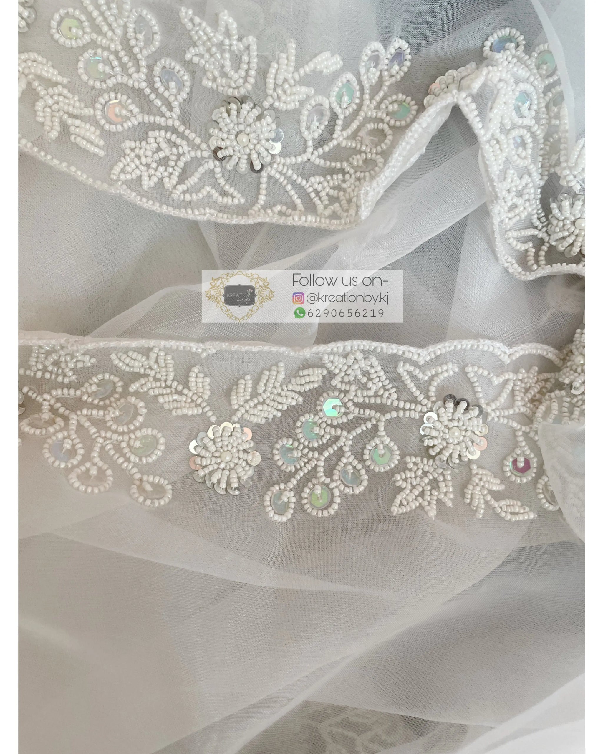 Hansini Handembroidered Organza Saree – kreationbykj