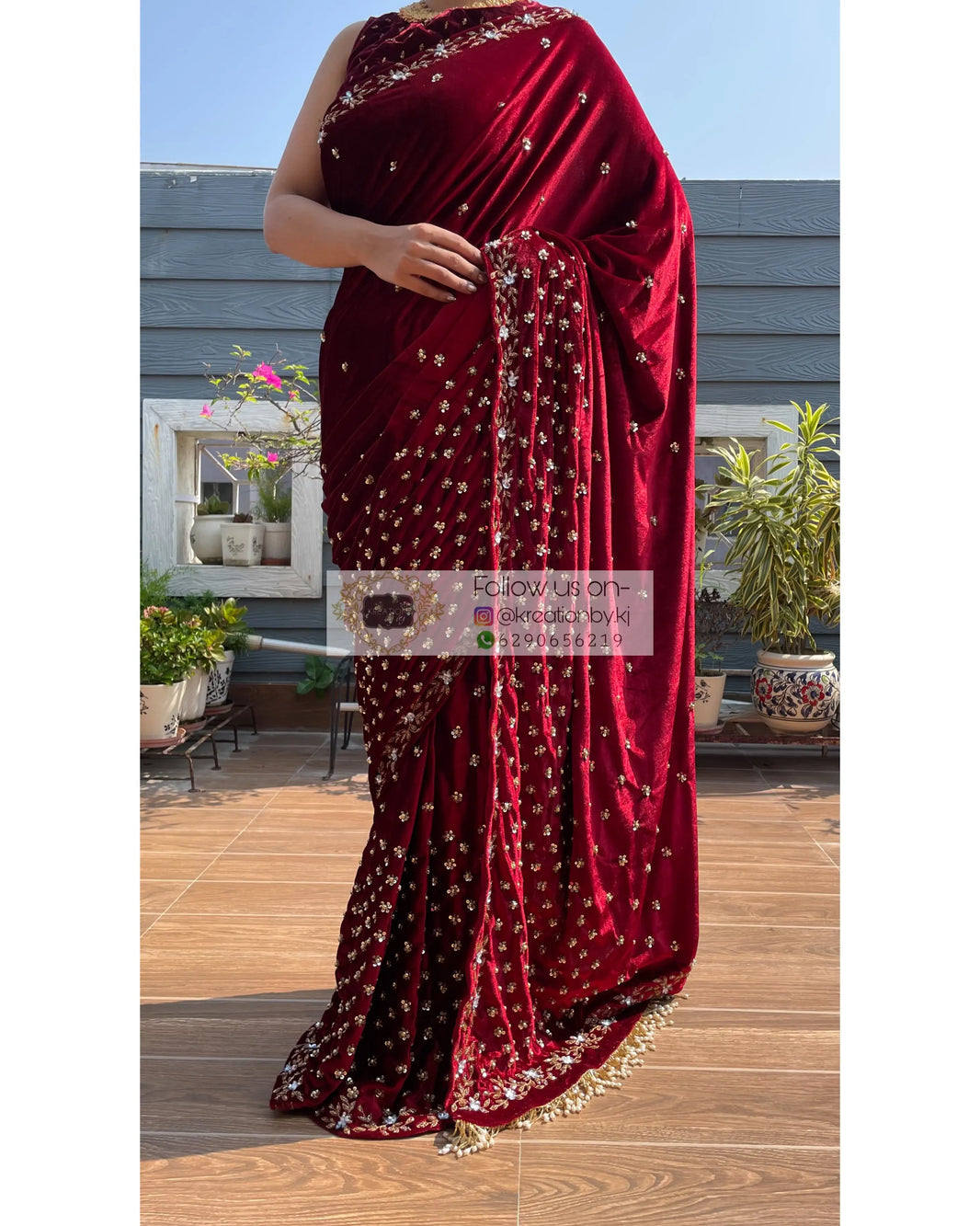 VELVET SAREES – kreationbykj