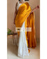 Sunny Side up Two in One Satin Saree – kreationbykj