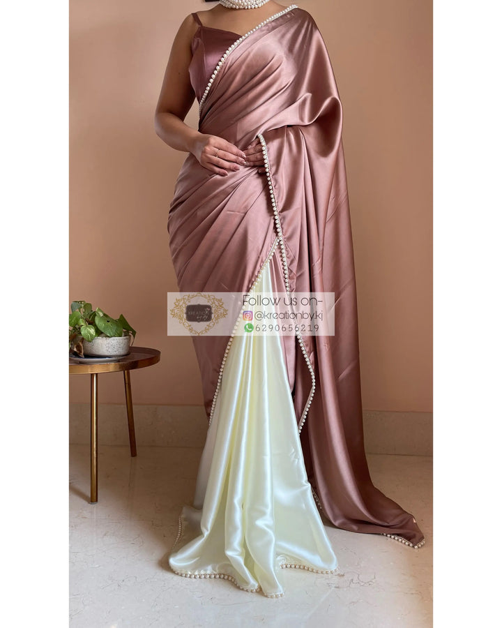 Two in One Satin Sarees – kreationbykj